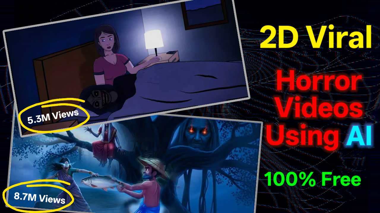 how to Create Horror 2D Animated Stories using AI